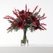 Holiday Magic Red Ilex Berry, Candy Cane Rose, & Real Touch Pine Large ...