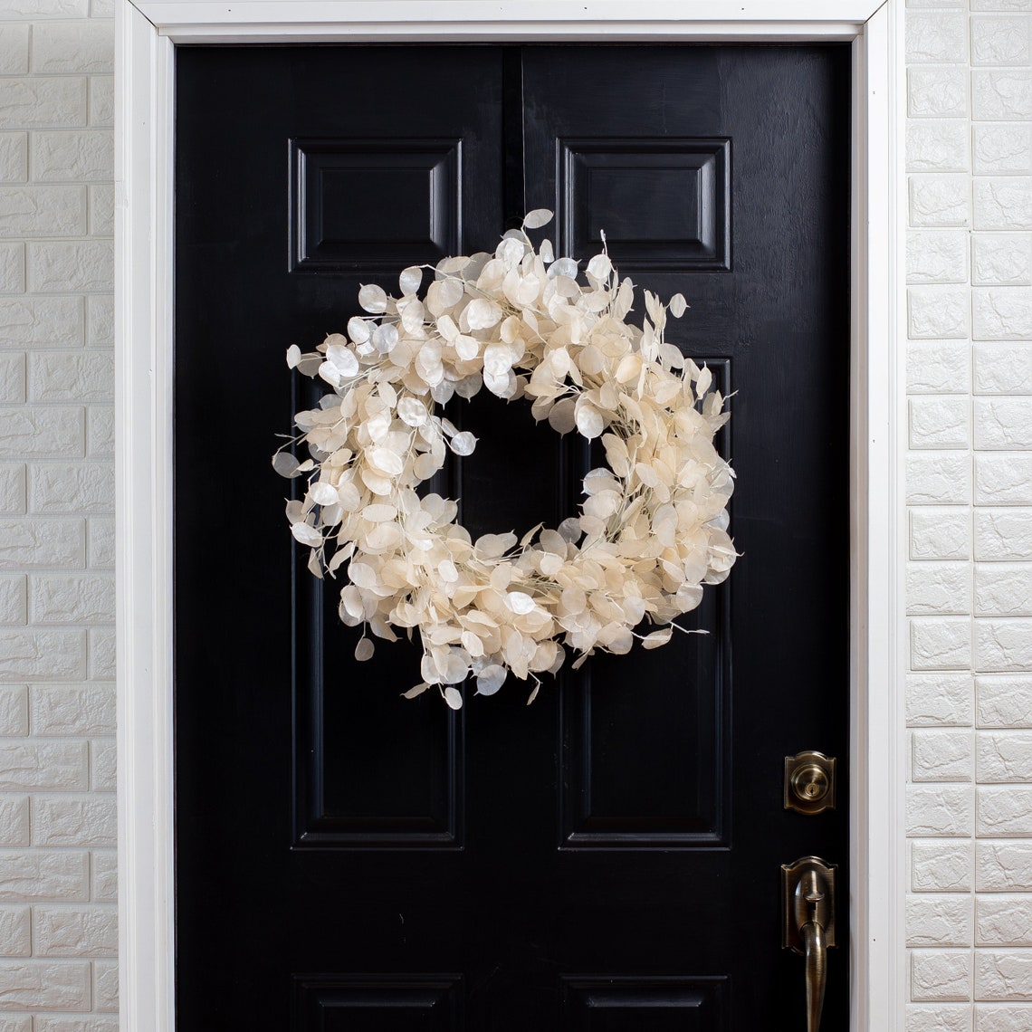 Dried Look Translucent Bleached Lunaria All Seasons Wreath - Etsy