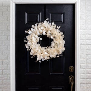 Dried Look Translucent Bleached Lunaria All Seasons Wreath - Etsy