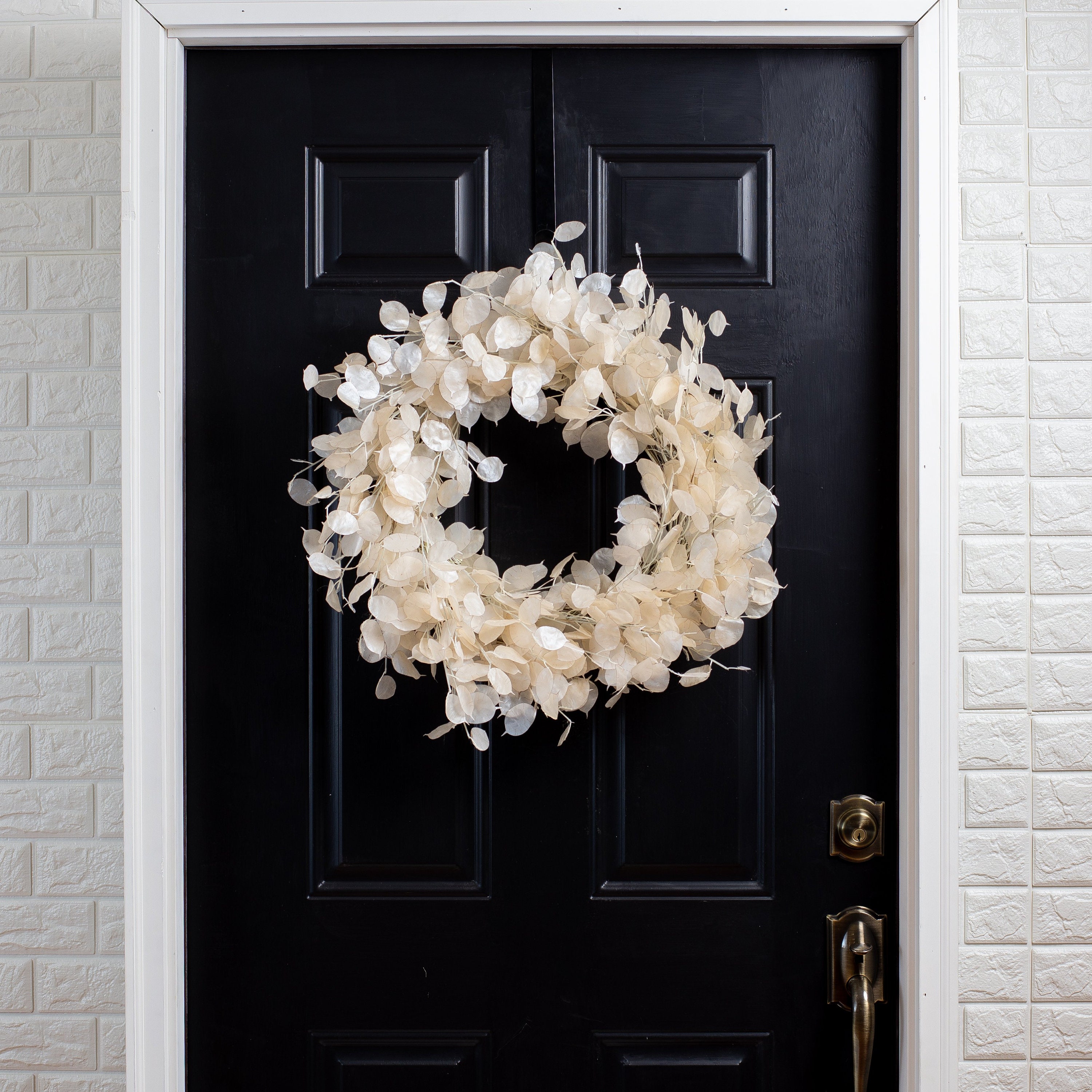 Dried Look Translucent Bleached Lunaria All Seasons Wreath - Etsy