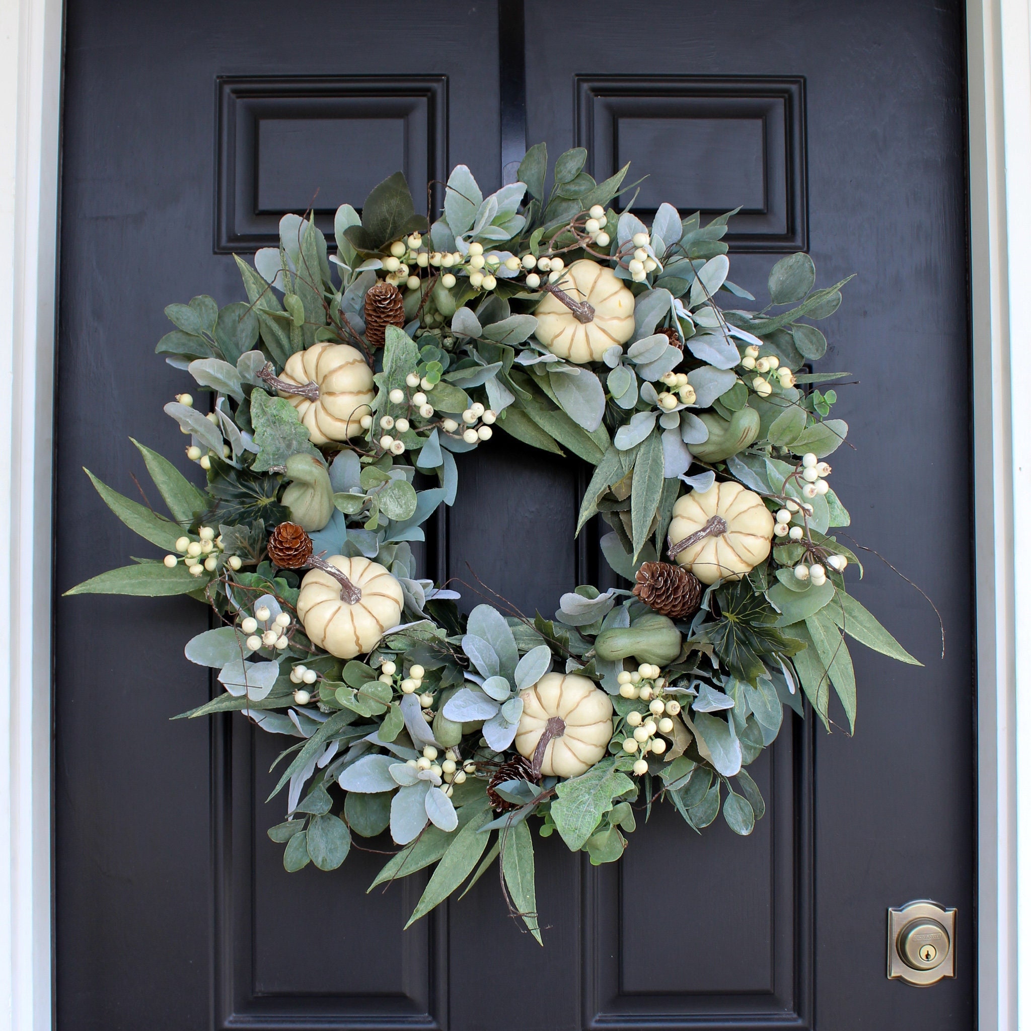 White Gourd Wreath - Etsy