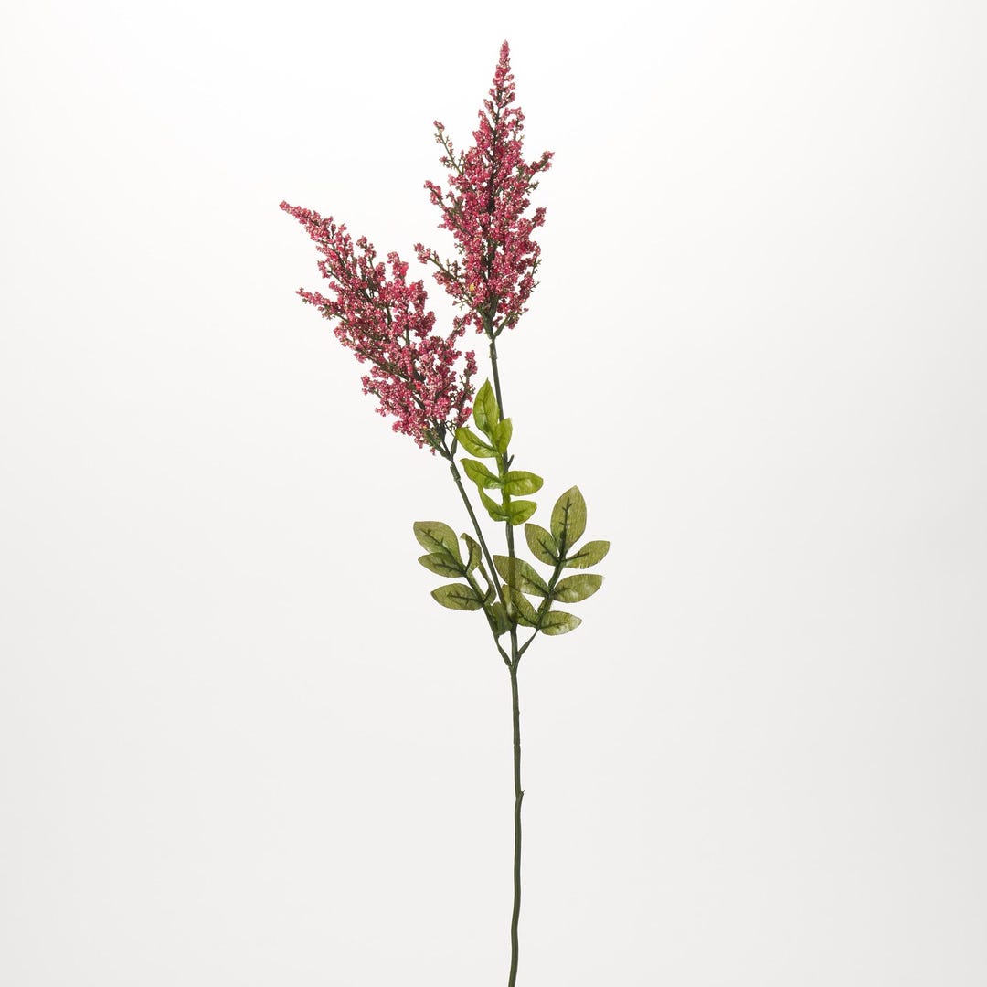 Cerise Pink Heather Spray 30" Long Stem Spring Faux Floral Pick - Etsy