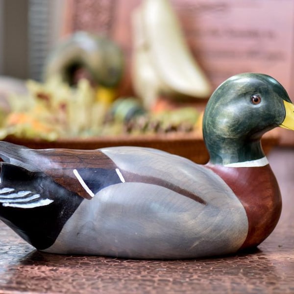 Wooden Duck Decoy - Etsy