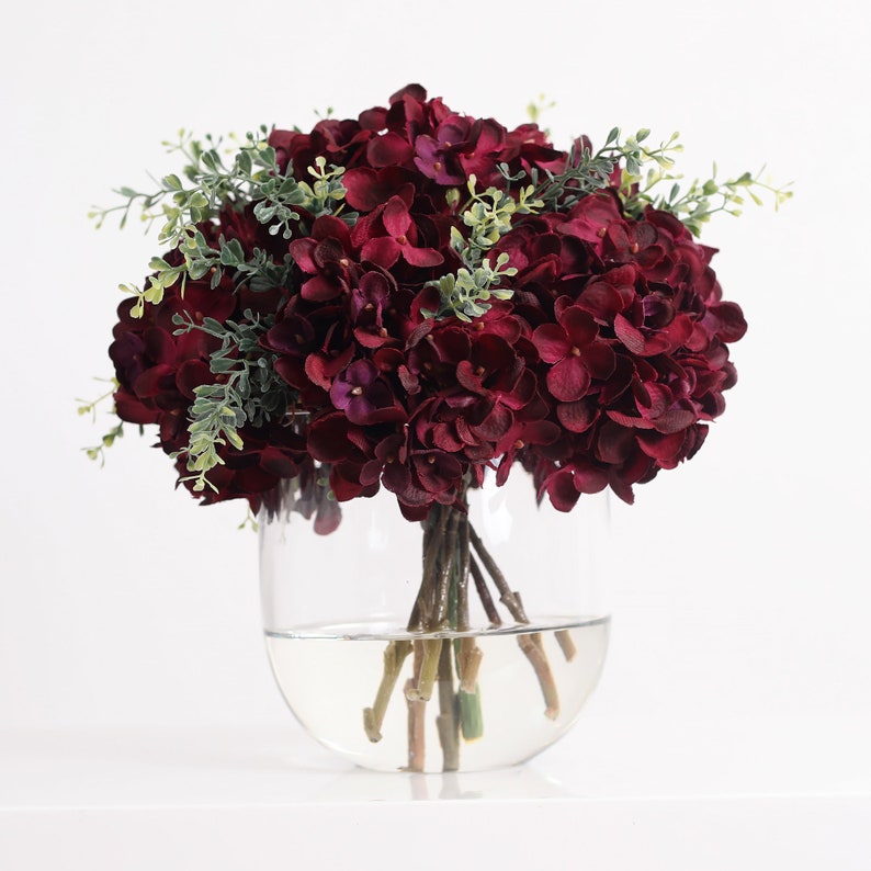 Hydrangea & Boxwood Everyday Fall Floral Arrangement - Etsy