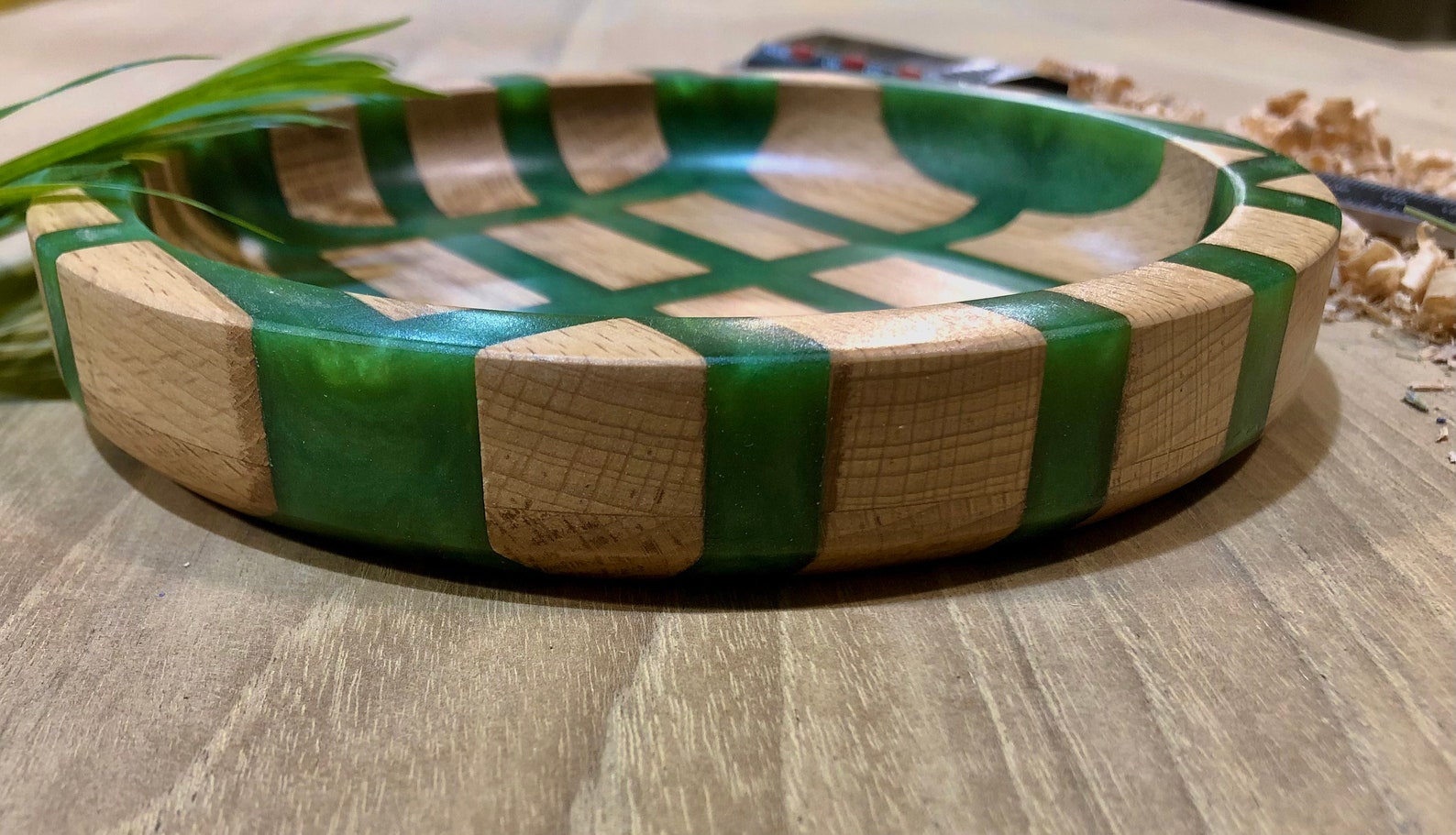 Tray / Bowl Wood Epoxy Catchall Desk Organizer Valet Dish - Etsy