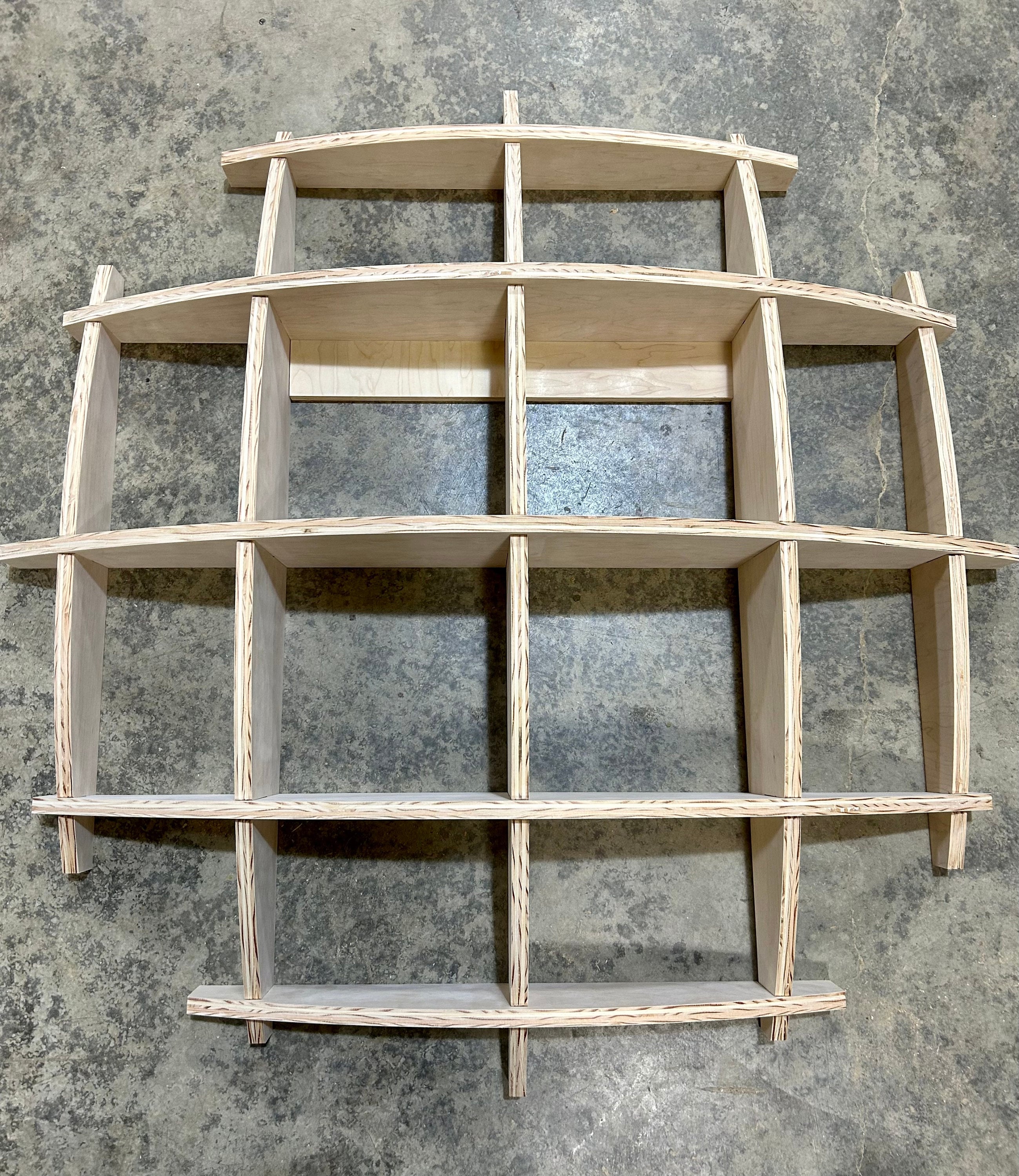 Sphere Wall Shelf, Floating Shelf, Wood Organizer, Cubby Space, Record ...