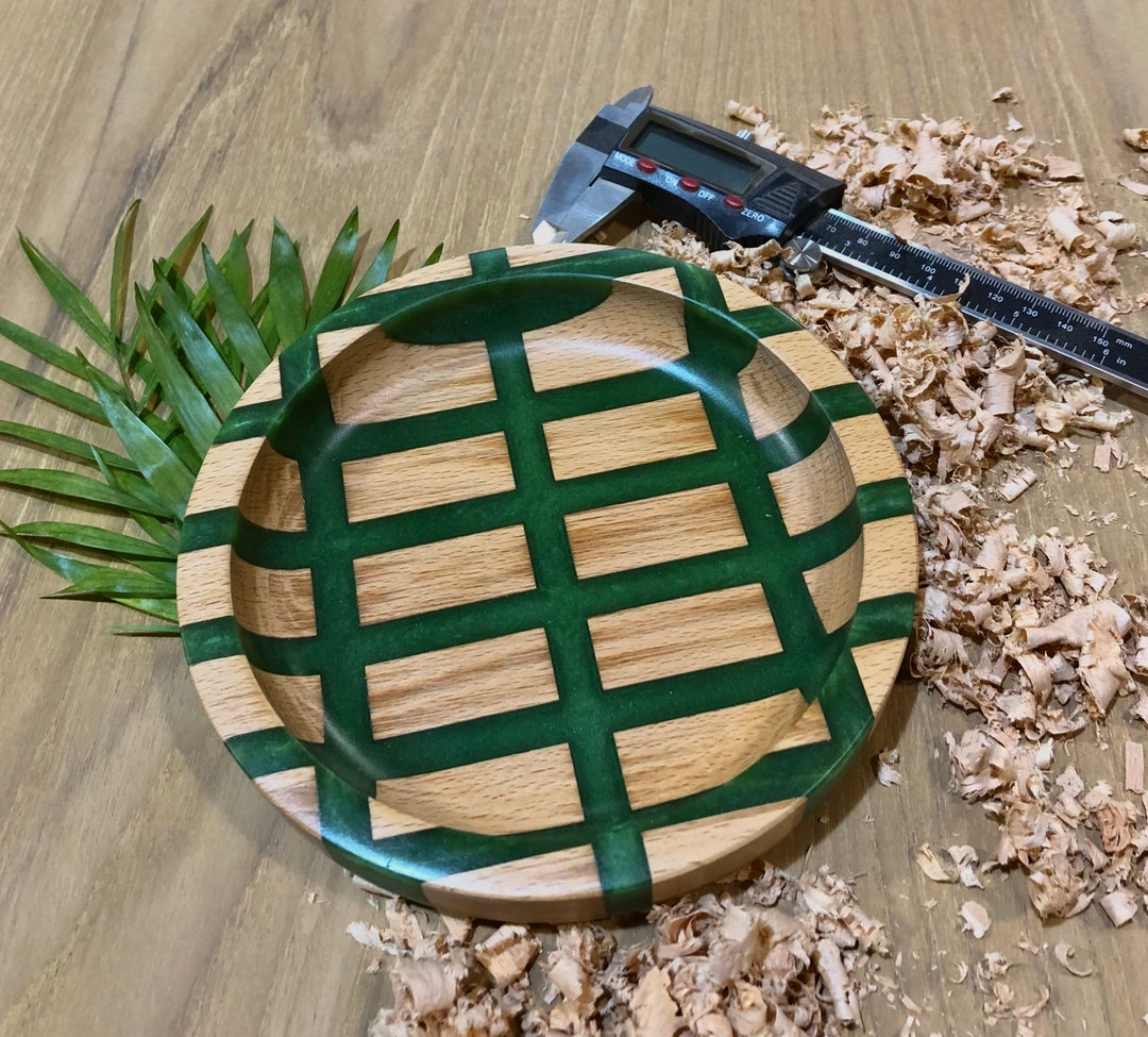 Tray / Bowl Wood Epoxy Catchall, Desk Organizer, Valet Dish, Watch Tray ...