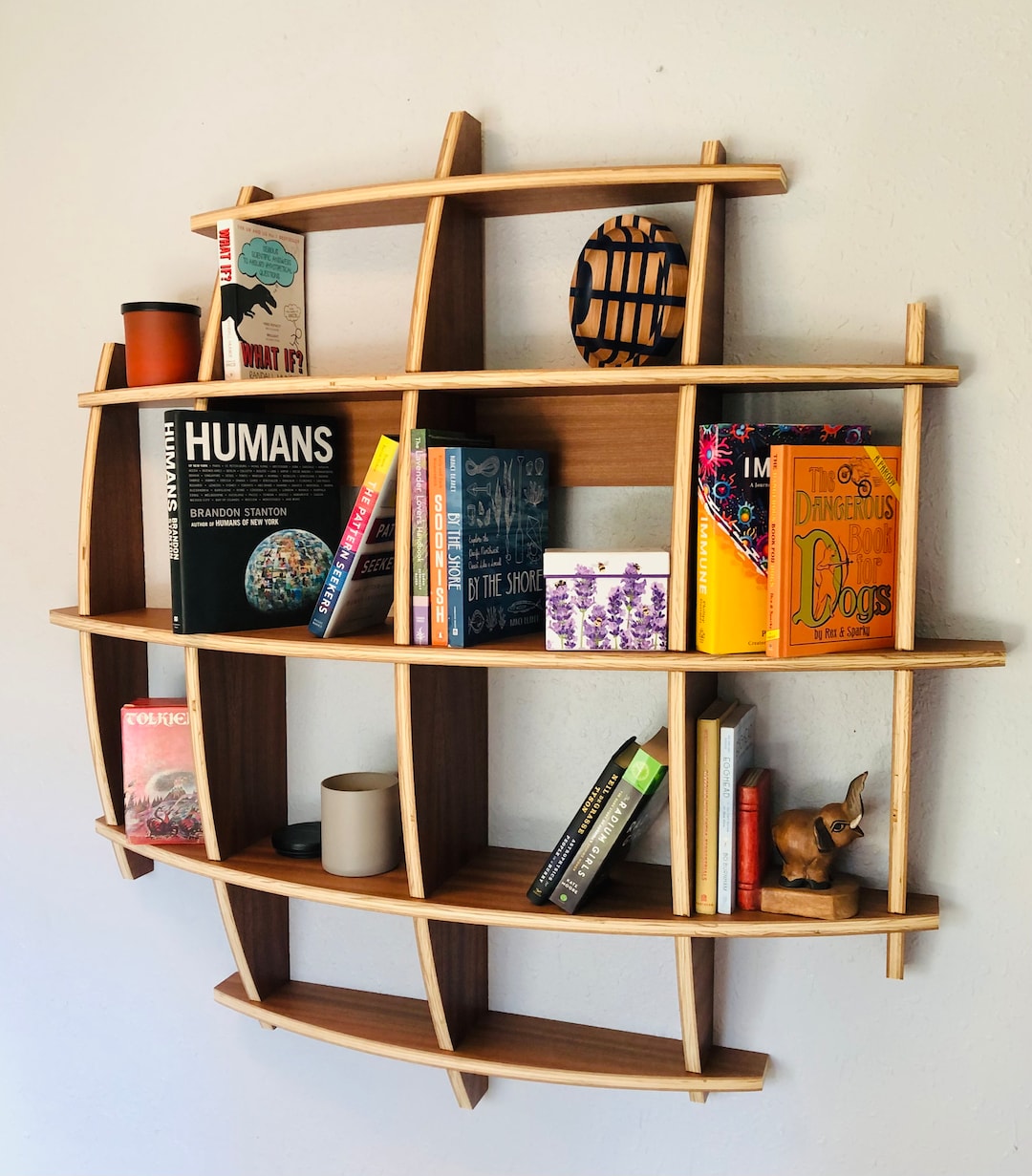 Sphere Wall Shelf, Floating Shelf, Wood Organizer, Cubby Space, Spring ...