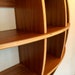 Wood Wall Shelf, Hanging Bookcase, Modern Sphere Book Display, Office ...