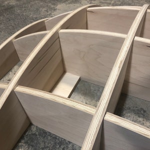 Modular Paintable Wooden Wall Shelf, Sphere Bookcase, Hanging Geometric ...