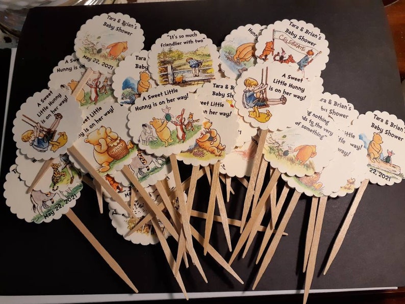 Classic Pooh & Friends Cupcake Toppers, Classic Pooh Verses Cupcake ...