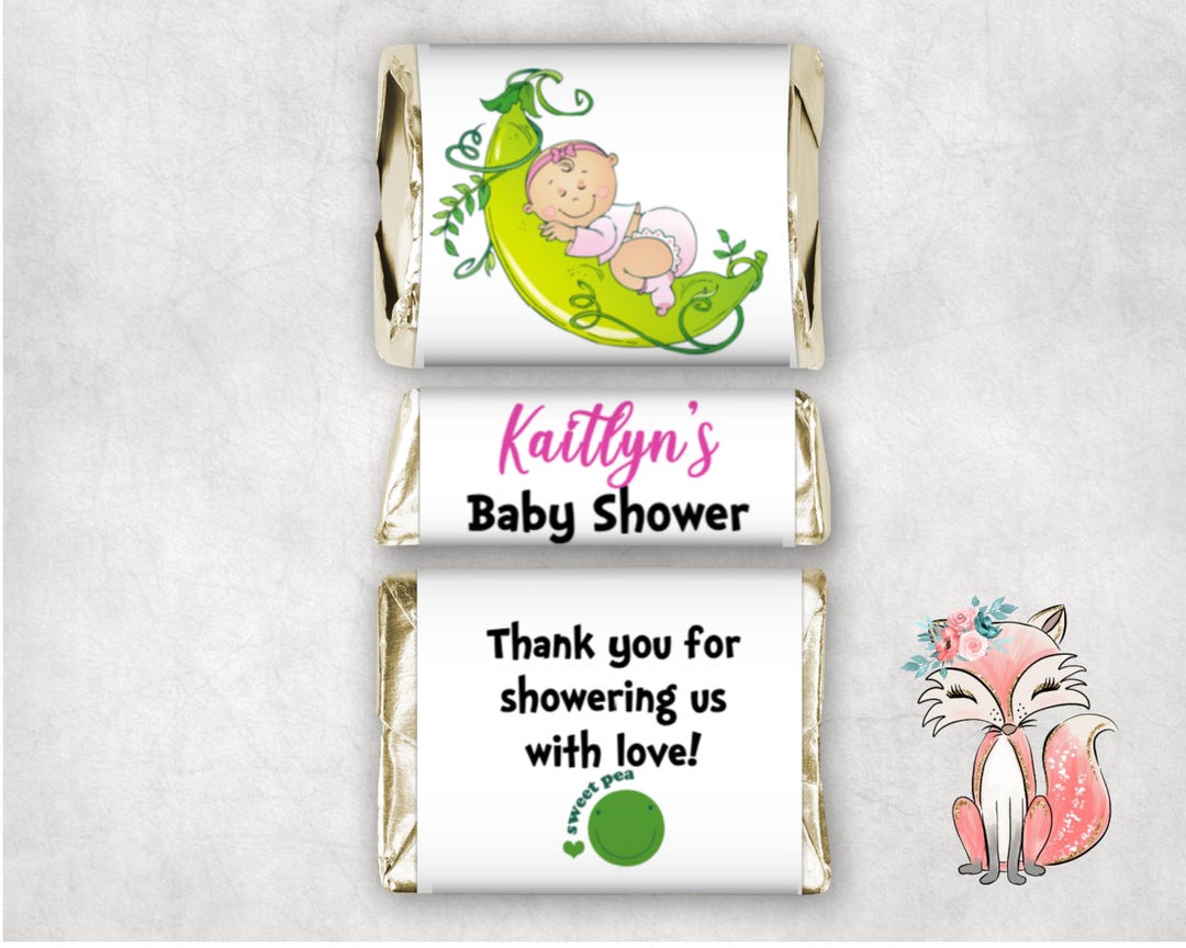 Pea in the Pod Nugget Candy Wrappers, Pea Pod Babies Rhyme Candy Bar ...