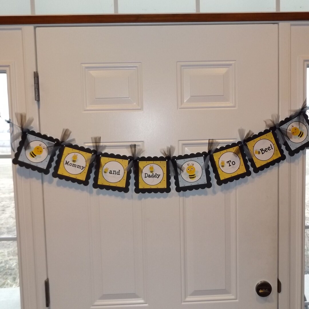 Bumble Bee Baby Shower Banner, Bumble Bee Birthday Banner, Mommy to Bee ...