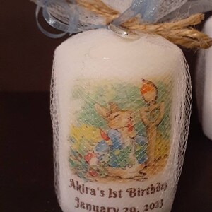 Beatrix Potter Peter Rabbit Baby Shower Candle Favors - Etsy