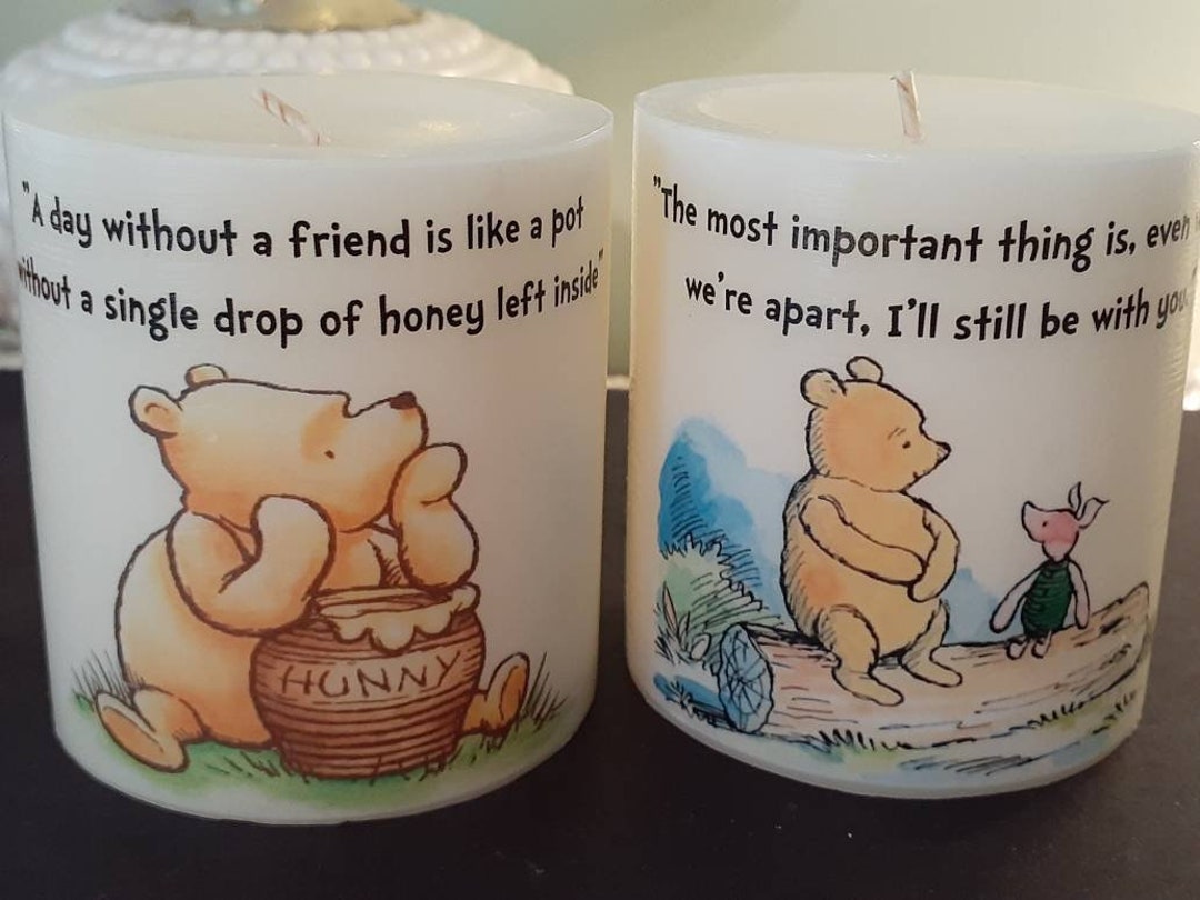 Classic Pooh Pillar Candles, Classic Pooh Candles With Verses, Classic ...