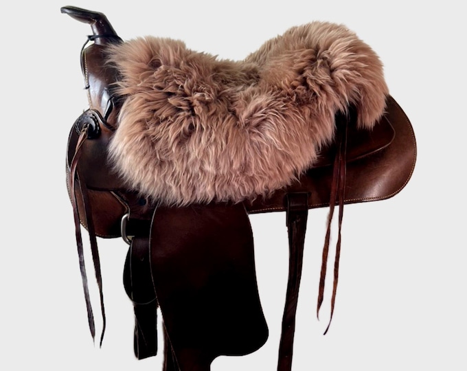 Western Saddle Wool Seat Cover, Fleece Saddle Seat Cover, Wool Saddle ...