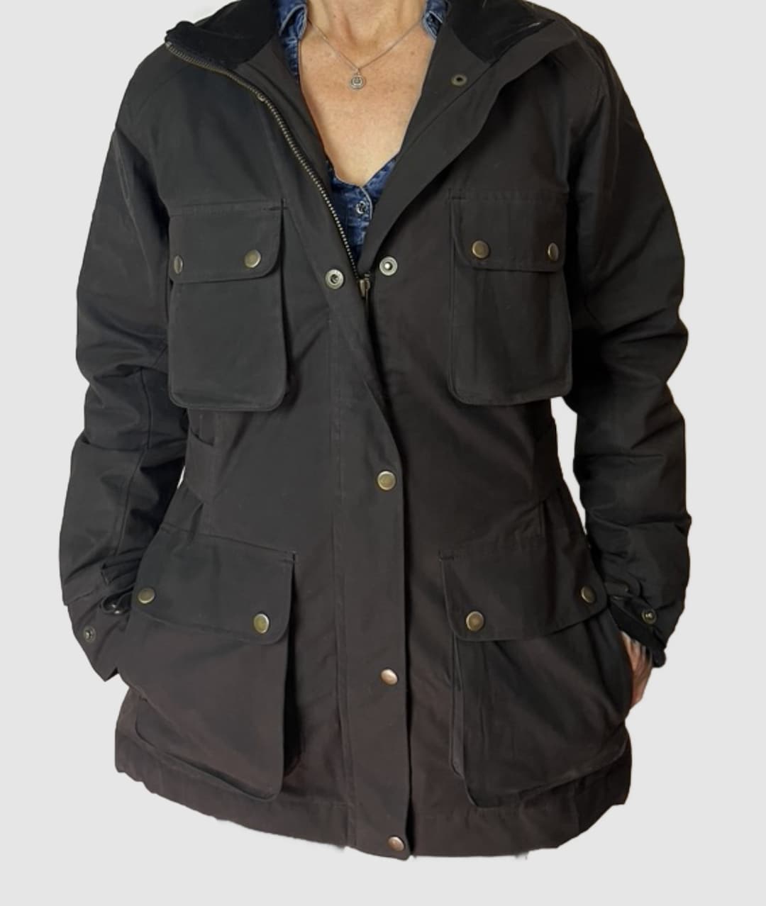 Women's Oilskin Jacket, Women's Rainproof Jacket, Women's Windproof ...