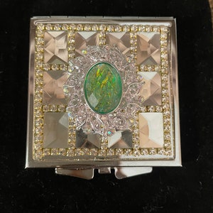 Green Gem Compact Mirror - Etsy