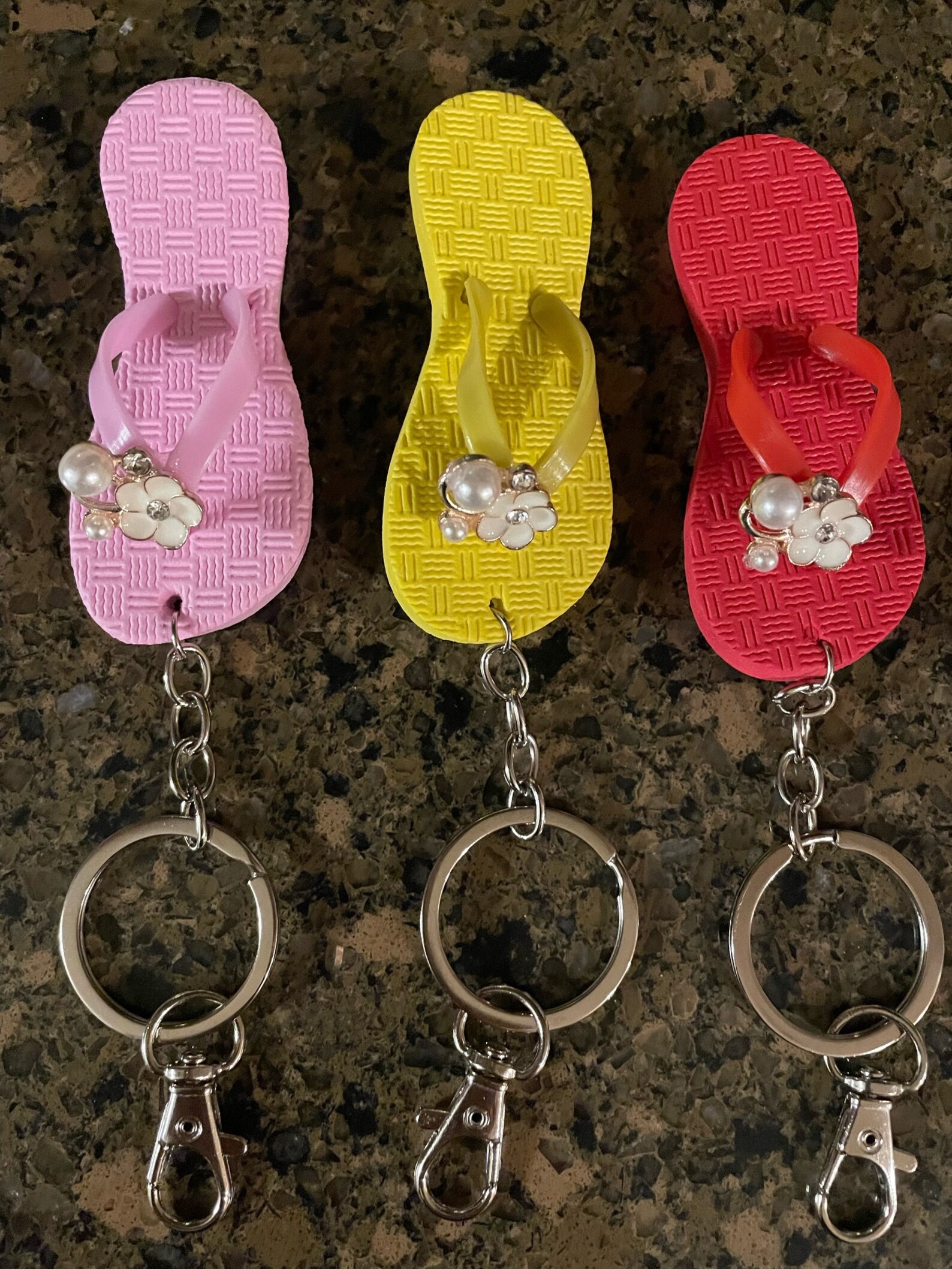 Flip Flop Keychains choice of 3 Colors - Etsy
