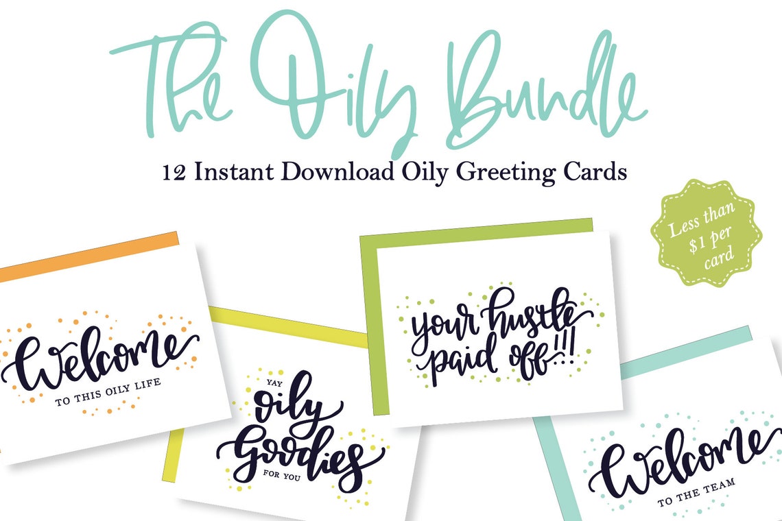 Essential Oil Greeting Cards Sample Cards Essential Oil - Etsy