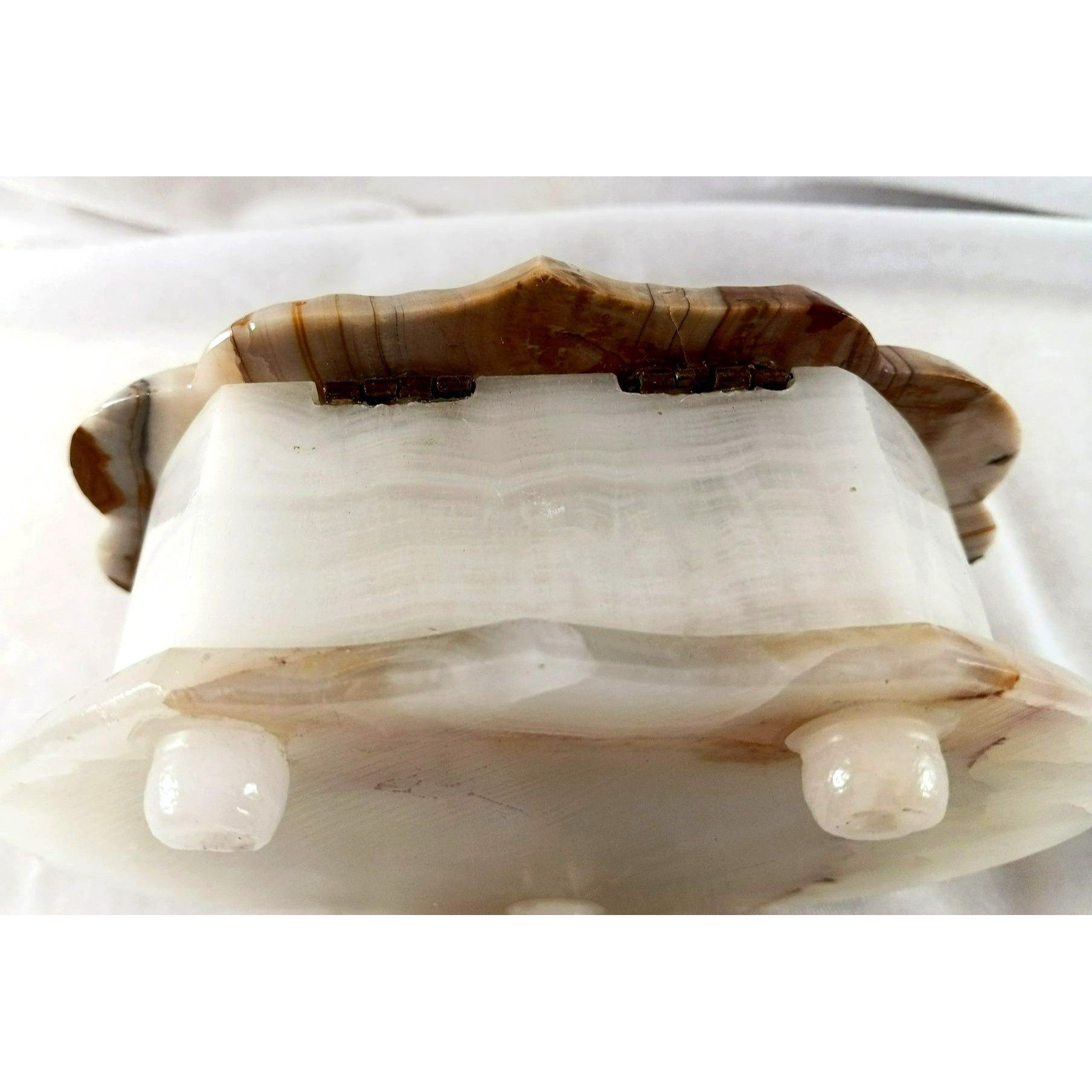 1940s Italian Onyx Marble Shell Shape Trinket Jewelry Box Footed - Etsy