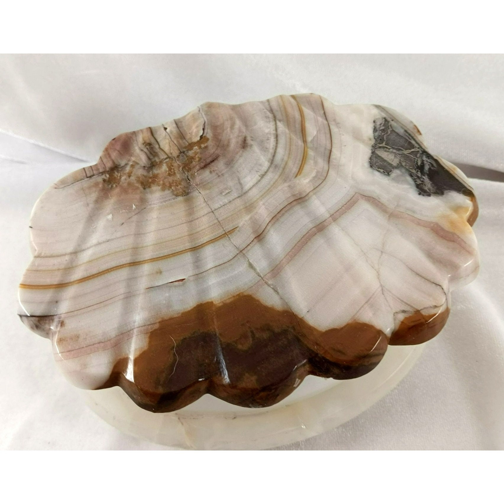 1940s Italian Onyx Marble Shell Shape Trinket Jewelry Box Footed - Etsy
