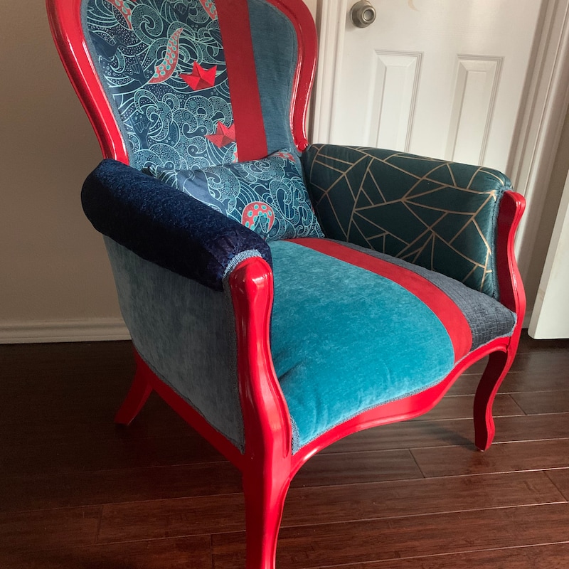 Patchwork Chair - Etsy