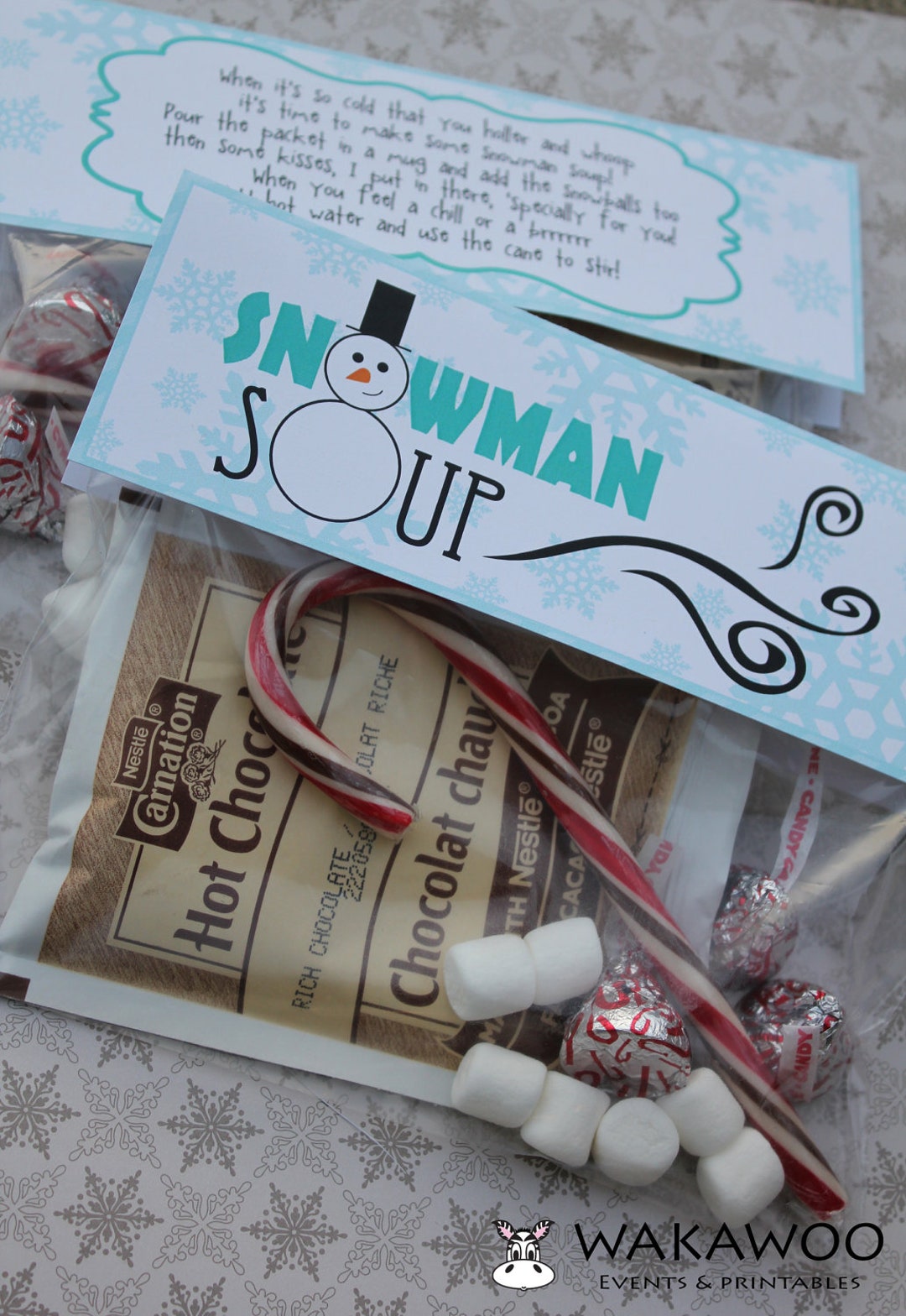 Snowman Soup Label/tag Printable for Christmas/holiday Gift ...