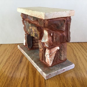 Masonry Miniatures #110- Miniature Stone Fireplace Built From Petrified ...