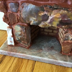 Masonry Miniatures #110- Miniature Stone Fireplace Built From Petrified ...