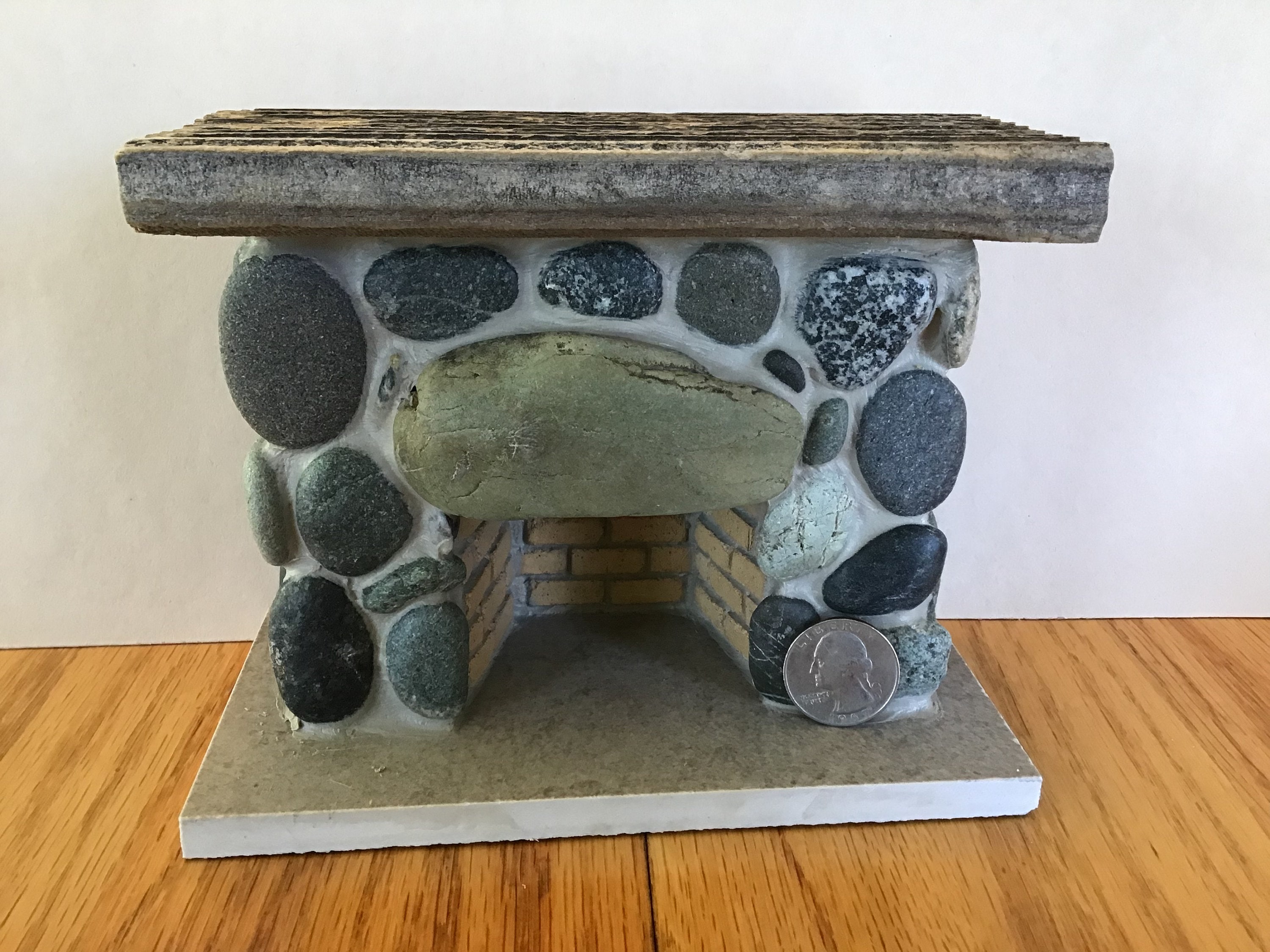 Masonry Miniatures 112 Miniature stone fireplace / 1:12 | Etsy