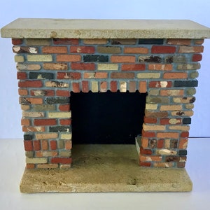 Masonryminiatures #150- Miniature Fireplace Built From Handcrafted Used ...