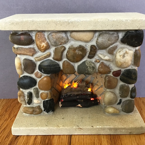 Stone Fireplace - Etsy