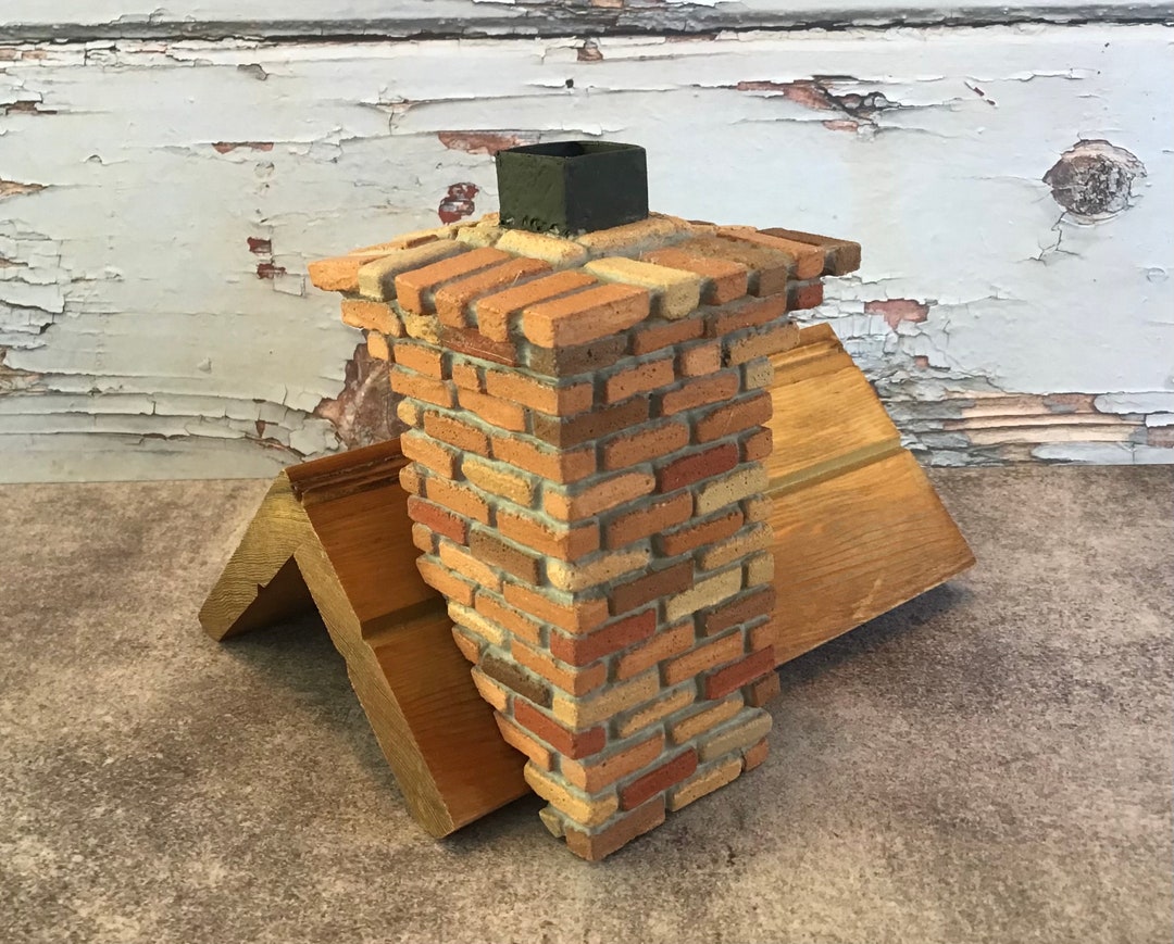 Masonryminiatures-#72- Miniature Hand Made Brick Chimney- 1:12 Scale - Etsy