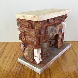 Masonry Miniatures #110- Miniature Stone Fireplace Built From Petrified ...