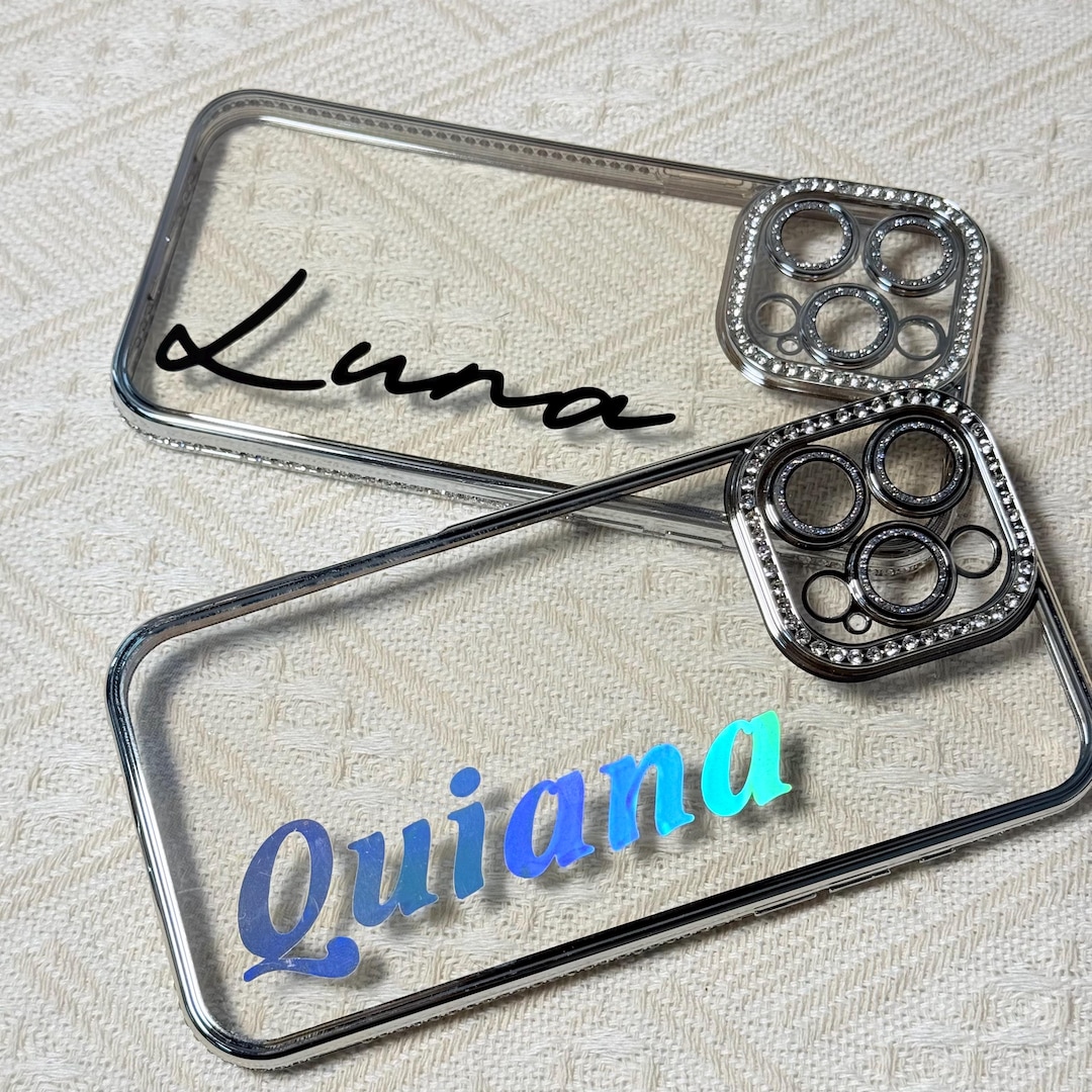 Custom Cursive Name iPhone Case: Diamond or Signature Design - Etsy