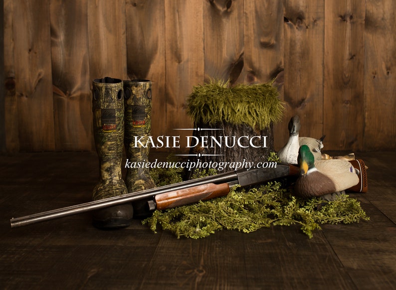 Newborn Digital Backdrop - Duck Hunting - Etsy