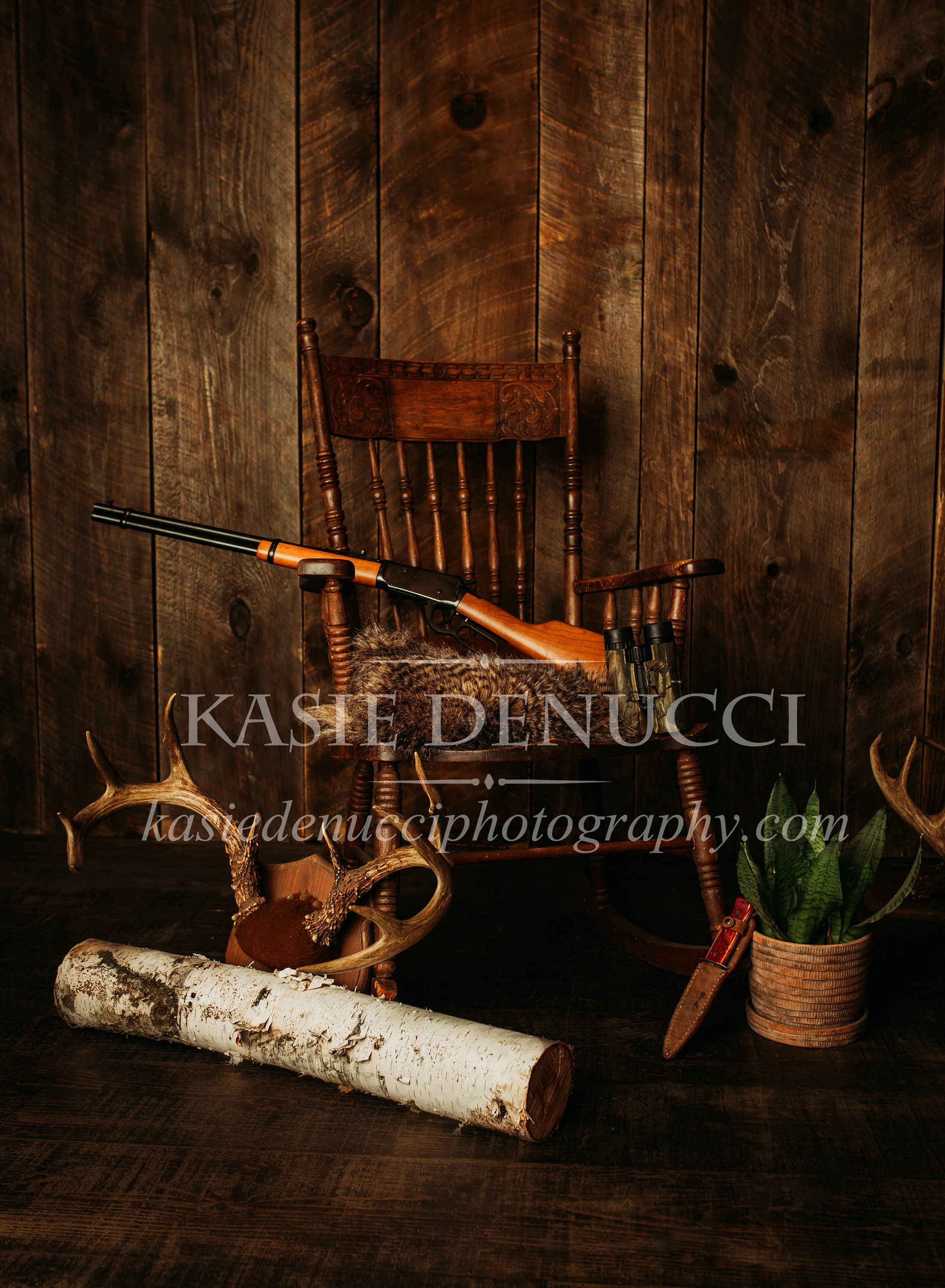 Newborn Digital Backdrop - Deer Hunting Antlers - Etsy