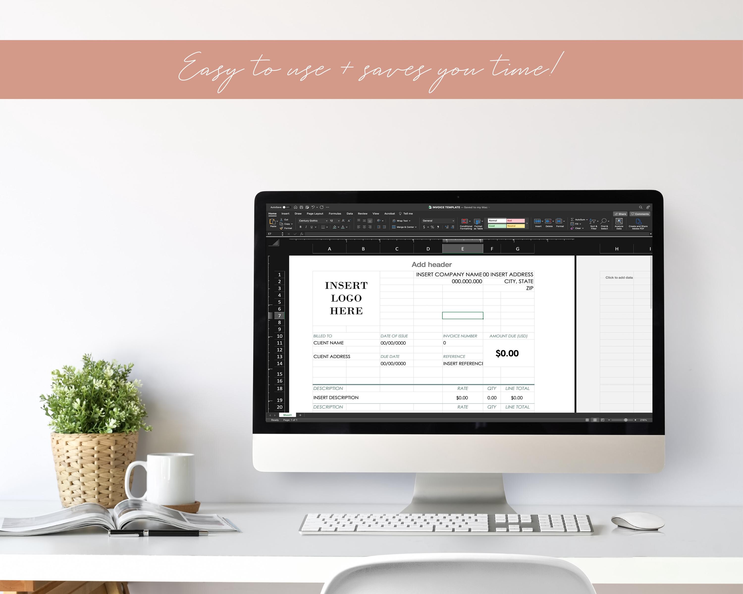Invoice Template - Etsy