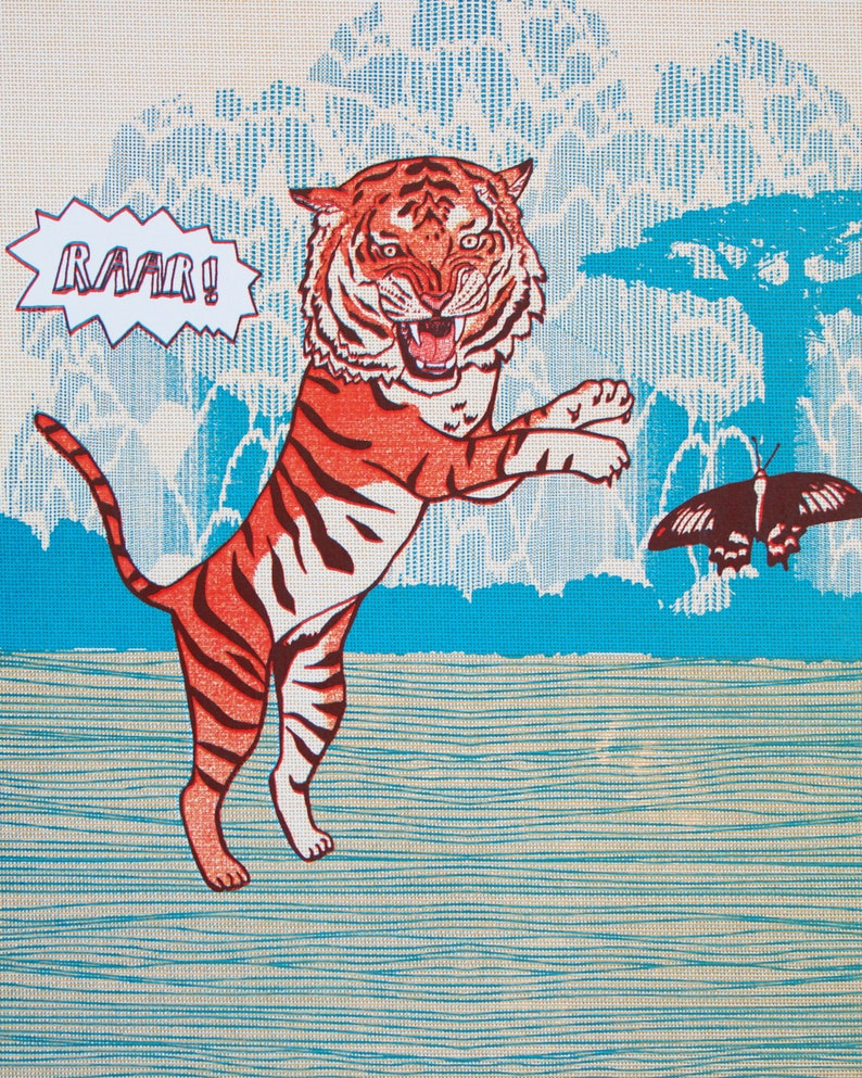 Tiger Screen Print Limited Edition Print Screen Print Art - Etsy