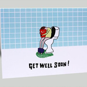 Funny Get Well Soon Card, Sympathy Card, Funny Card, Get Well Soon Card ...