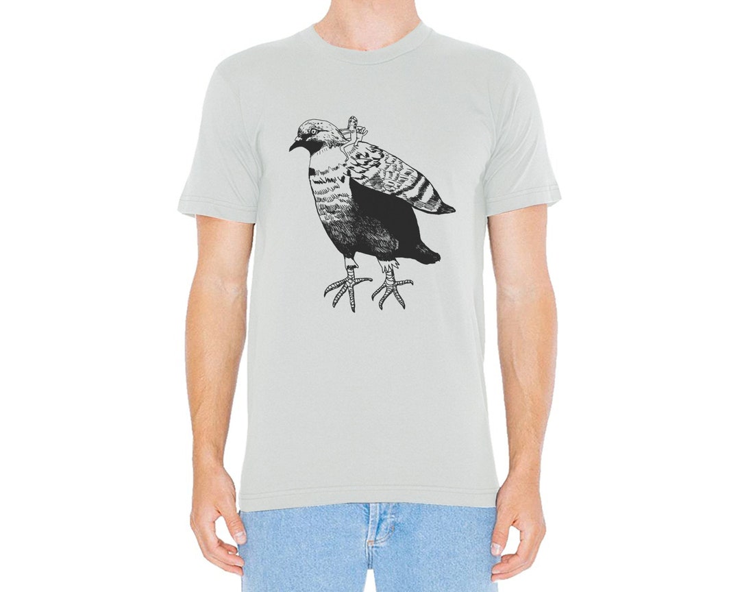 Pigeon Tshirt, UNISEX Tshirt, Screenprinted Tshirt, Screen Print, Art ...
