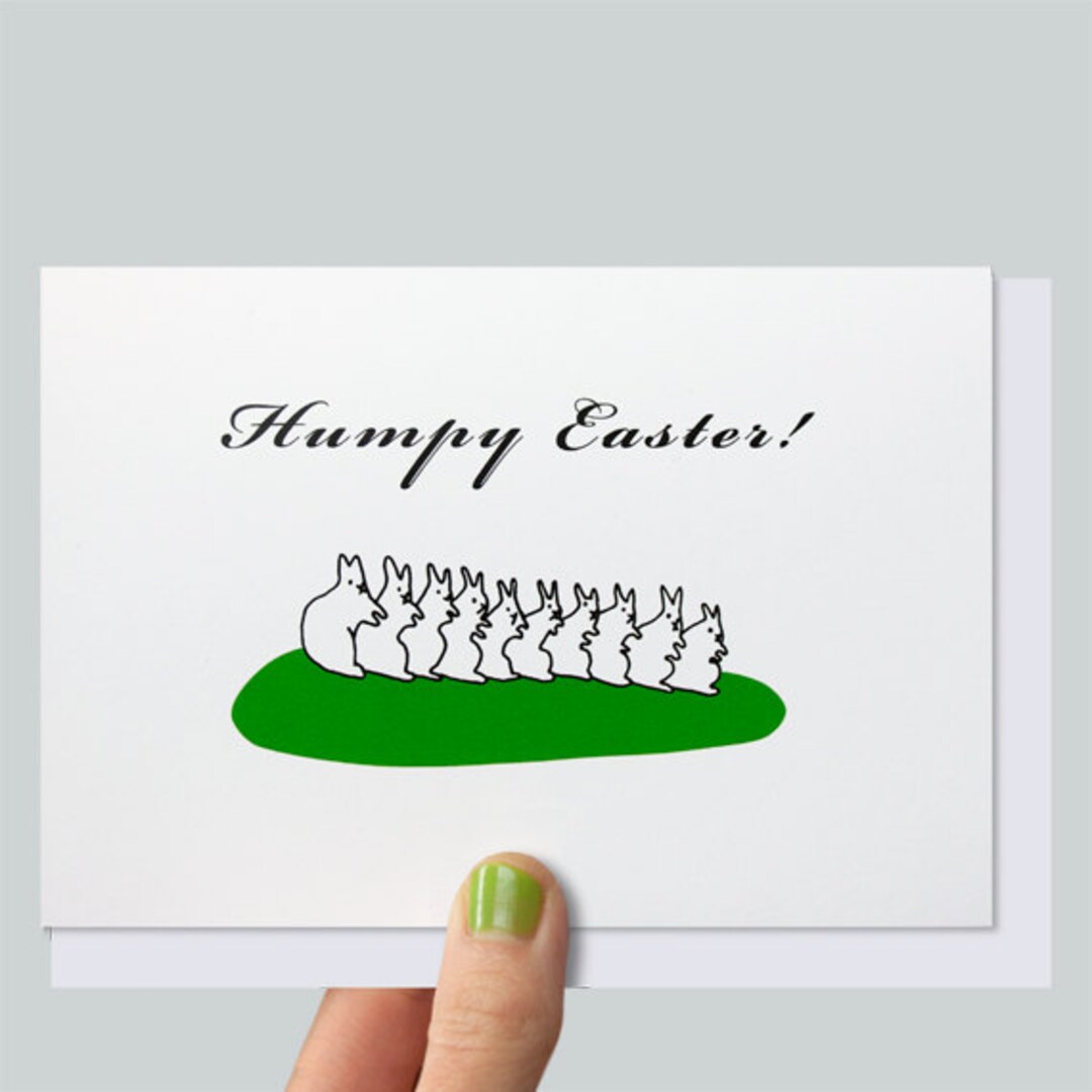 Funny Easter Card, Naughty Bunnies, Easter Bunny, Naughty Card, Cheeky ...