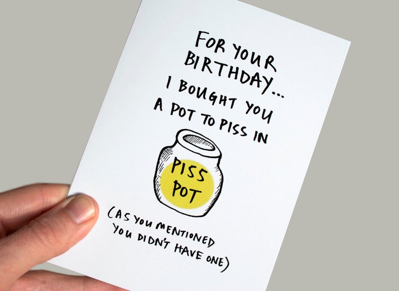 Funny Birthday Card Funny Greeting Card Sarcastic Birthday - Etsy