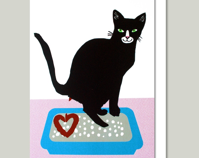 Cat Valentines Card Funny Valentine's Card From the Cat - Etsy