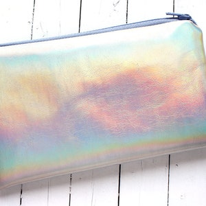 Rainbow Pouch / Holographic Bag, Iridescent Bag, Small Pouch, Faux ...