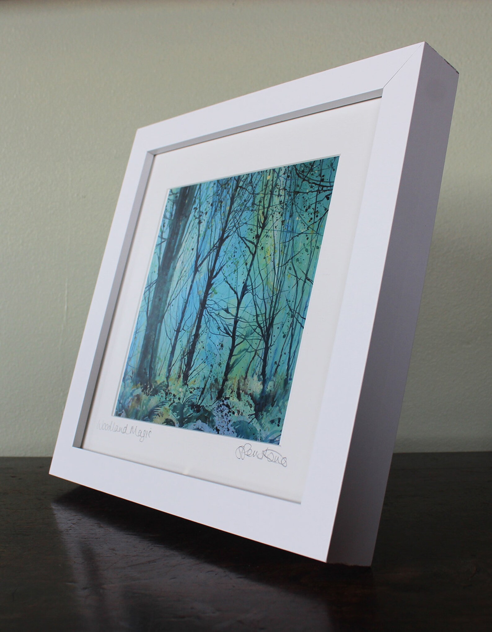 Framed Print of Trees From an Original Acrylic Ink Painting - Etsy UK