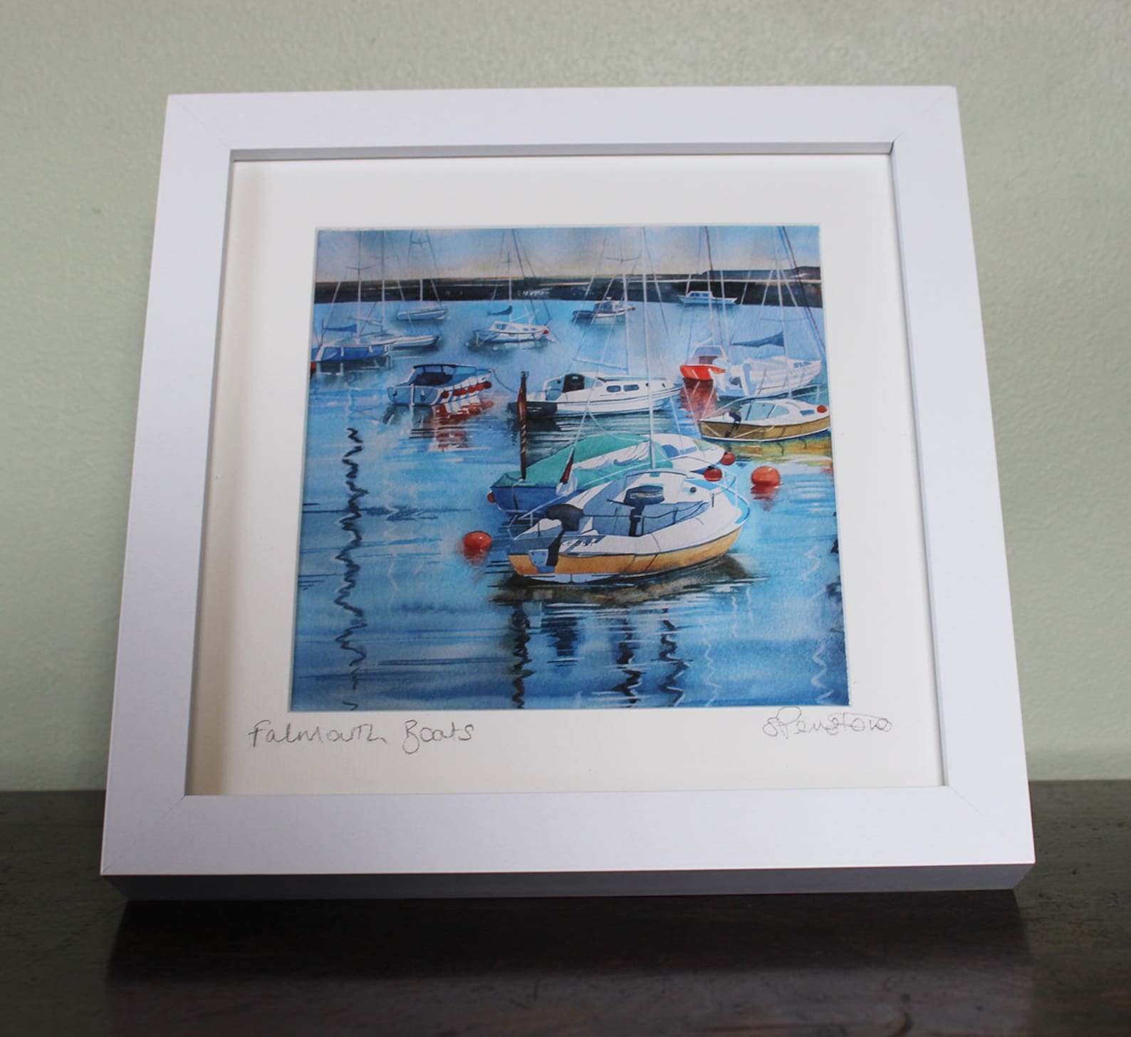 Framed Print of Falmouth, Cornwall, From an Original Watercolour ...