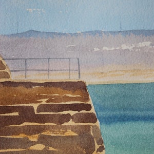 St Ives Painting, Painting of St Ives, Cornwall, Boat and Sky Painting ...