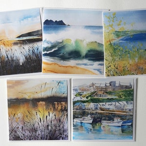 Coast Art Cards of Cornwall, Fine Art Card Set, From Original ...
